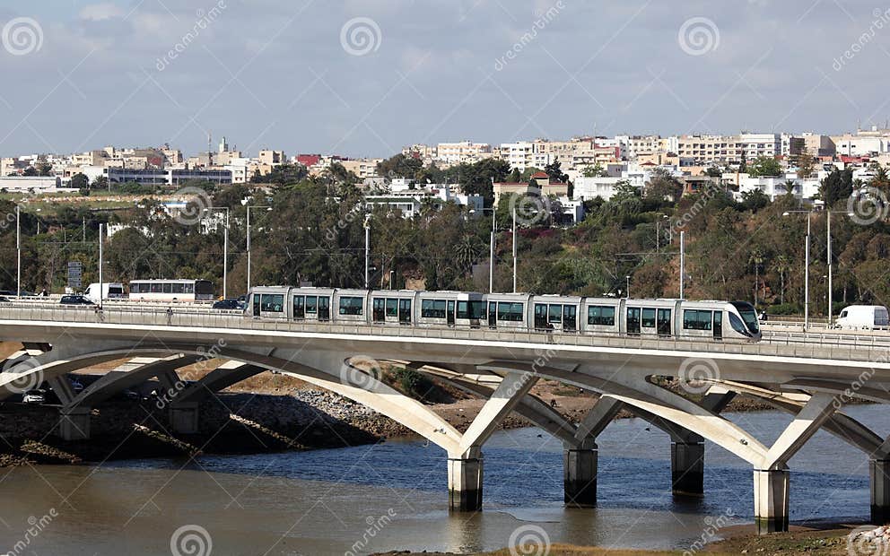 Bridge in Rabat, Morocco editorial photography. Image of transport ...