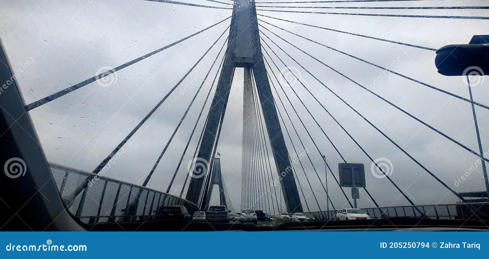 Bridge in Rain stock photo. Image of clouds, sydney - 205250794