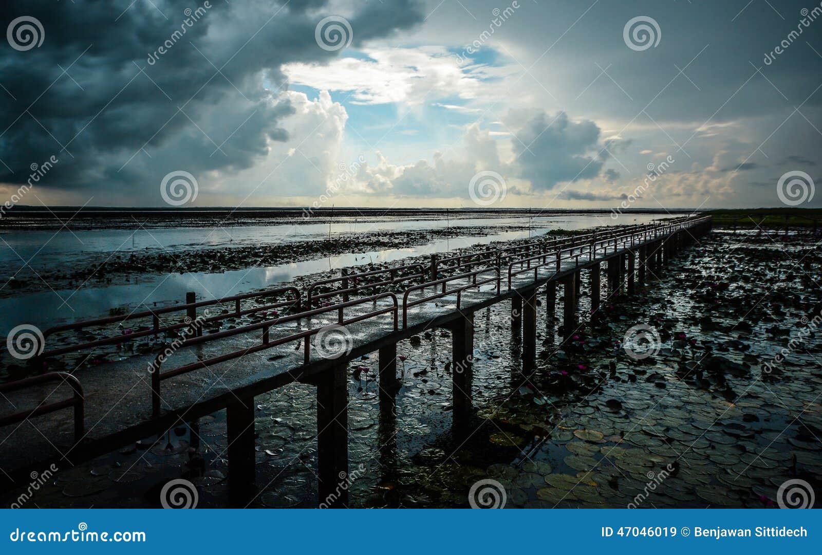 The bridge in rainy day stock image. Image of clouds - 47046019