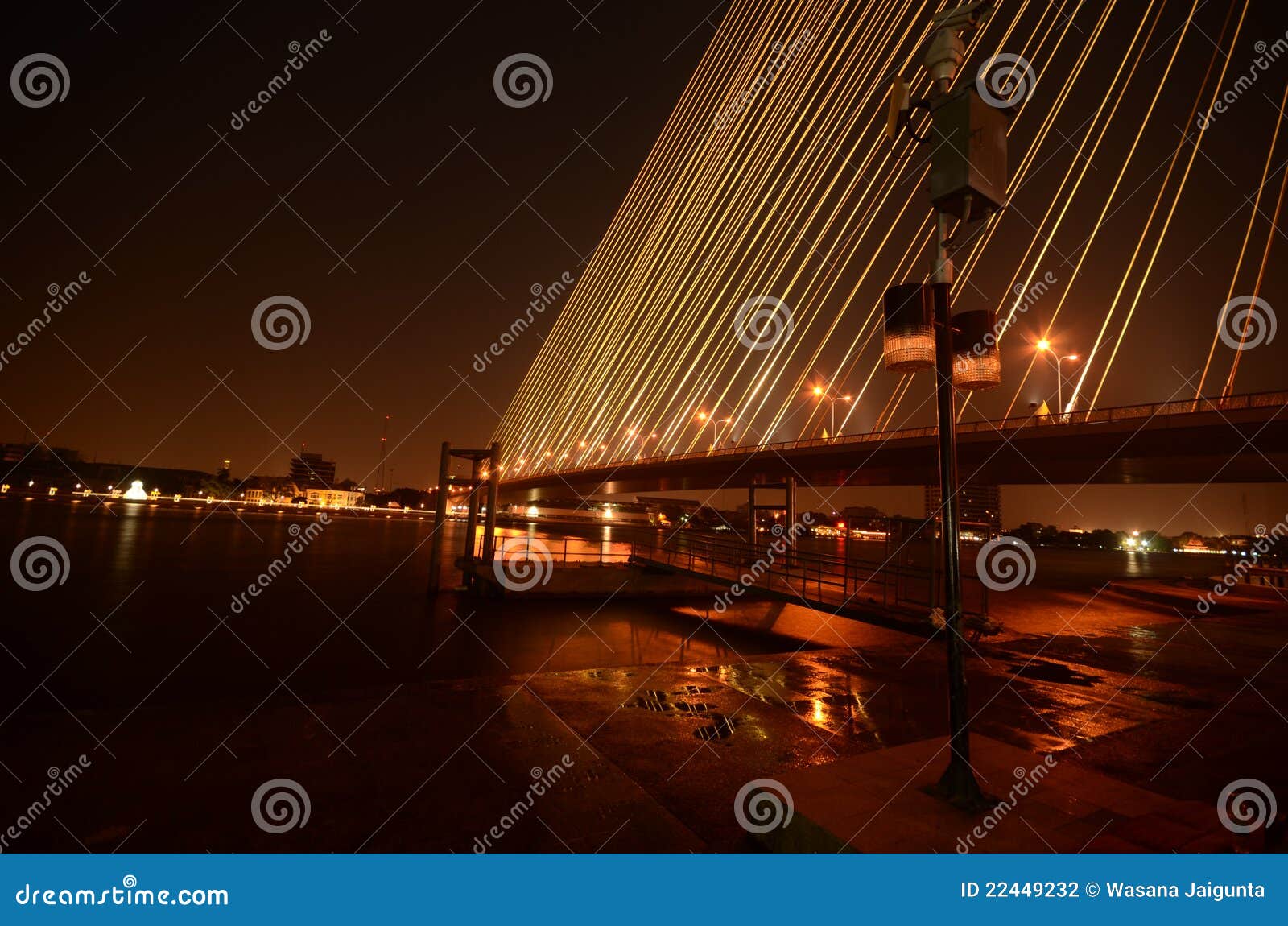 Bridge, Rama 8 bridge stock photo. Image of suspension - 22449232