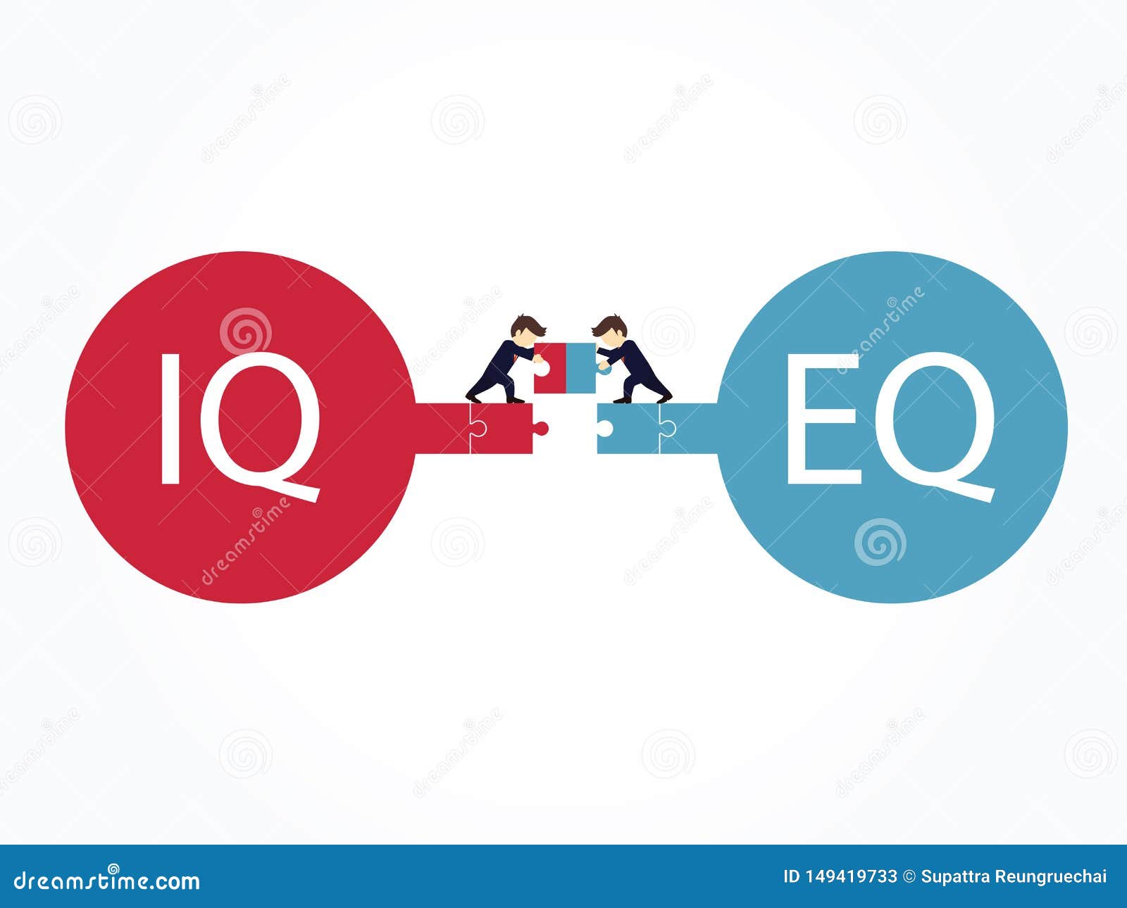 Bridge between Rational and Emotional Mind. Stock Illustration ...