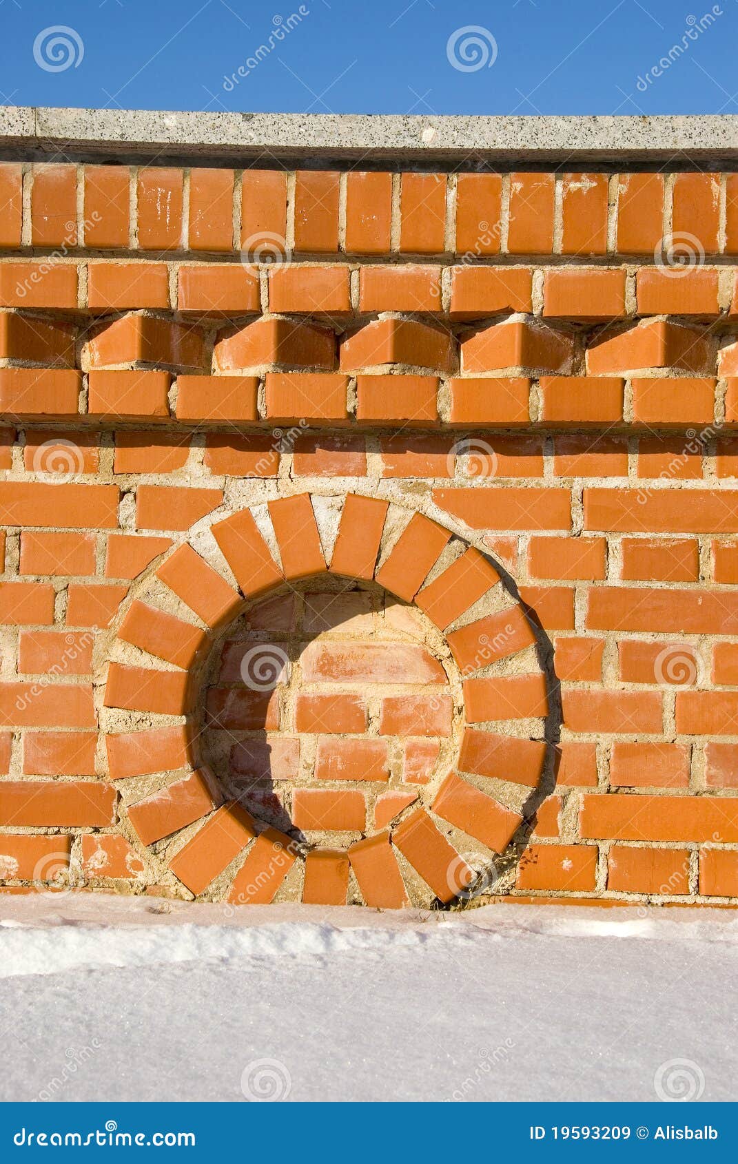 Bridge Red Brick Wall Background Stock Image - Image of sunshine ...