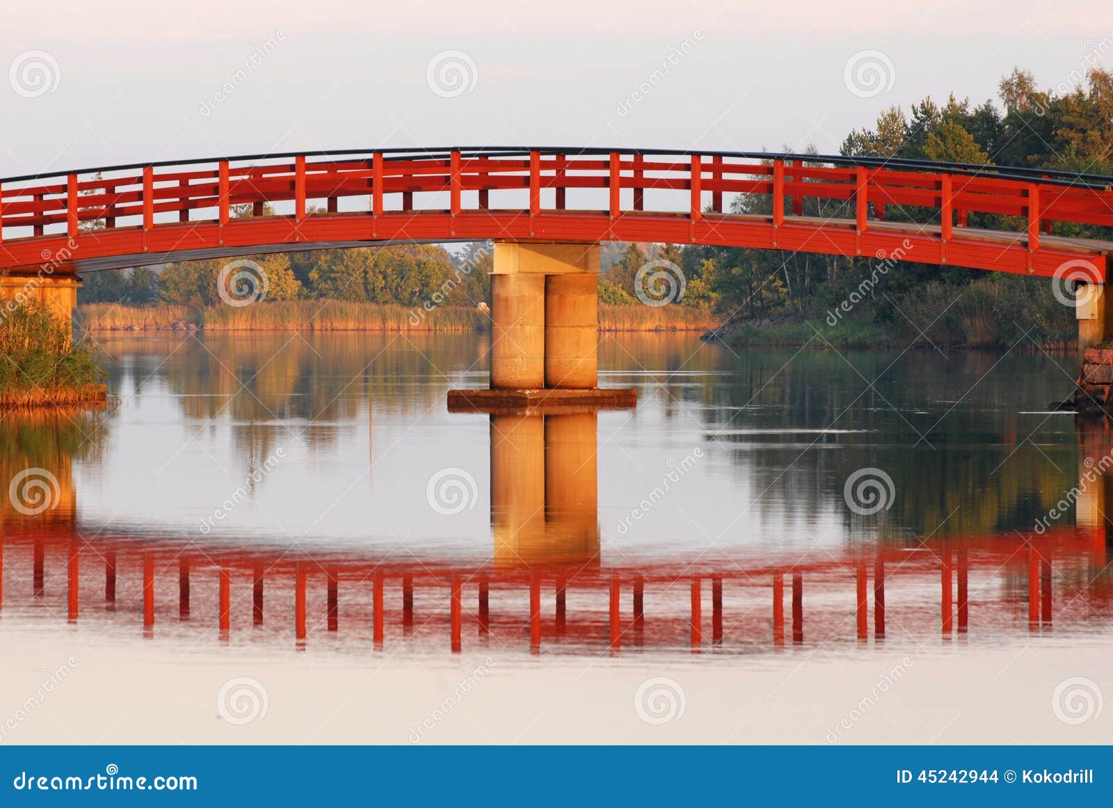 Bridge Reflecting from River Stock Photo - Image of view, river: 45242944
