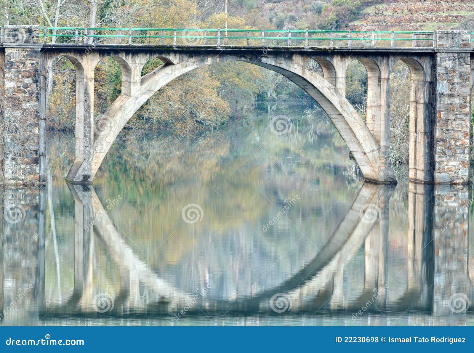 Bridge Reflection stock photo. Image of dark, canal, colorful - 22230698