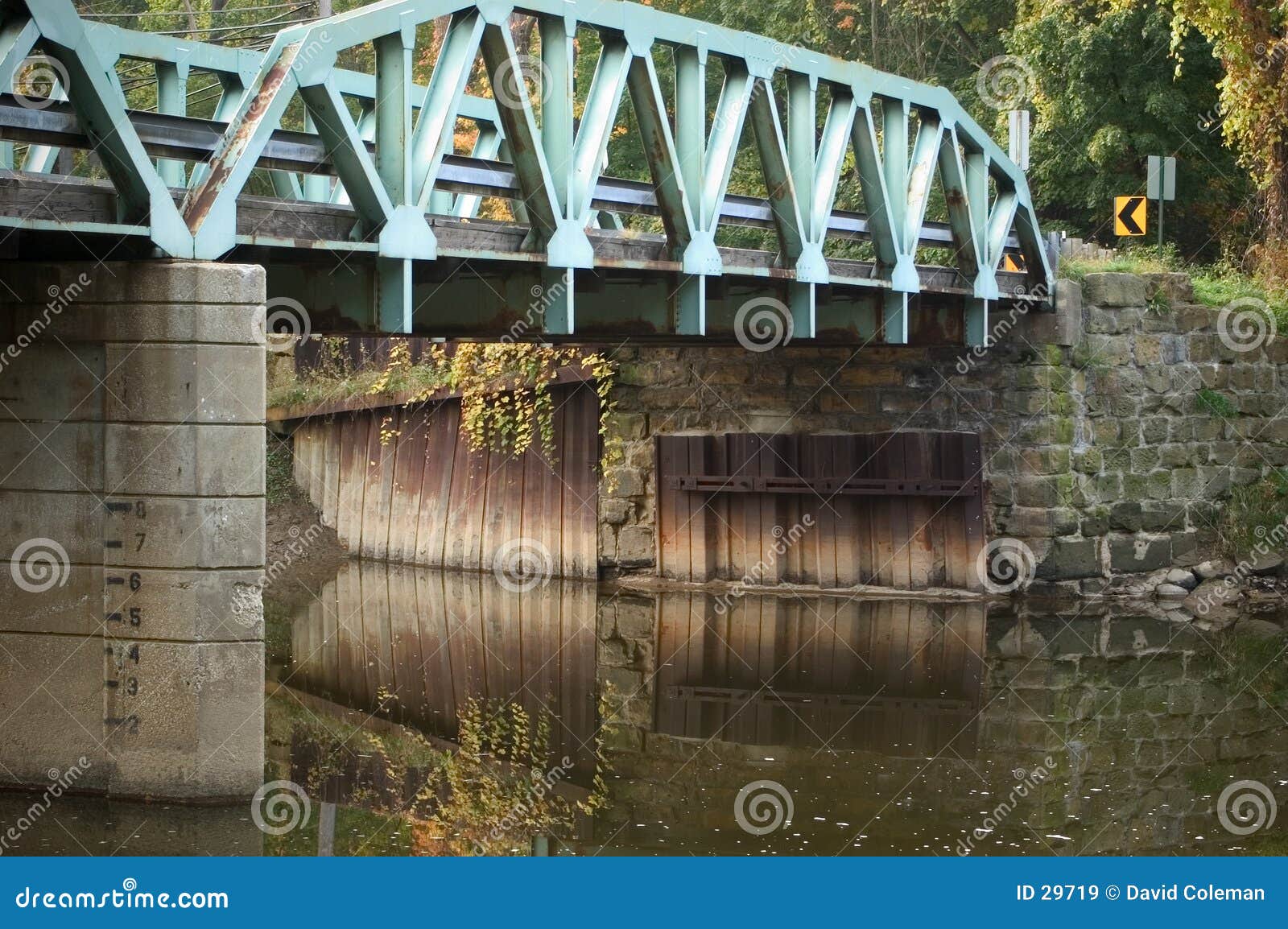 Bridge Reflections stock image. Image of river, travel, cement - 29719