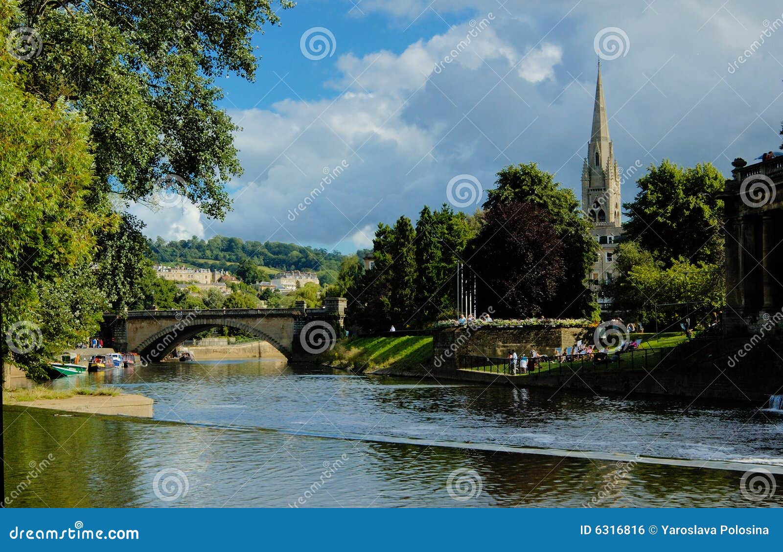 Bridge on the River Avon in Bath Stock Photo - Image of architecture ...