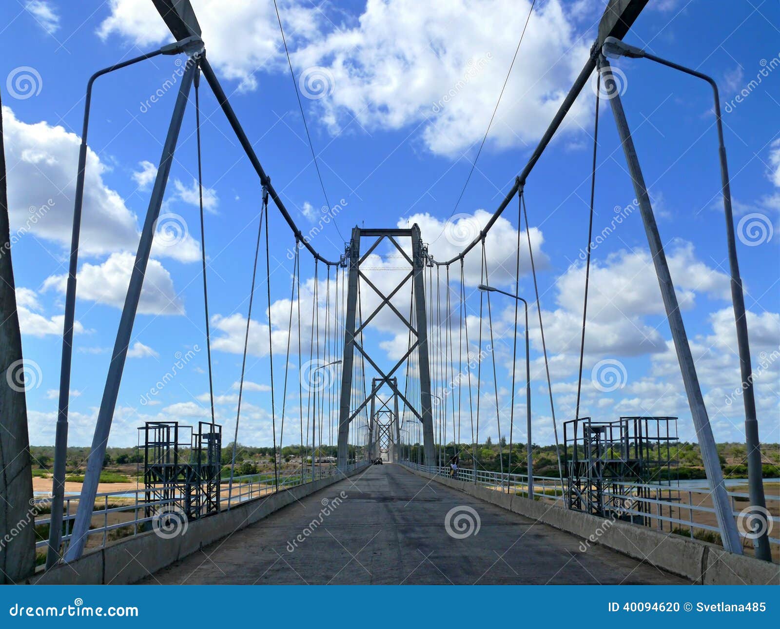 The Bridge on the River Save. the River Below Stock Photo - Image of ...
