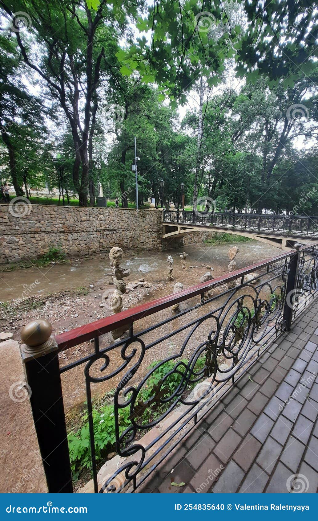 Bridge. Stone sculptures stock photo. Image of transport - 254835640
