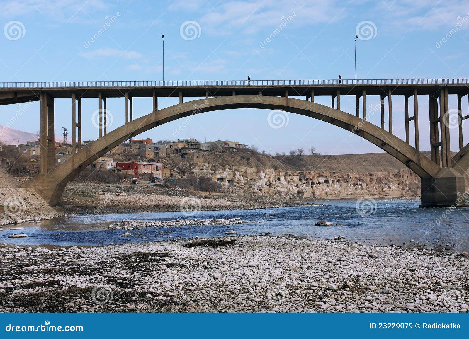 Bridge on the river Tigris stock image. Image of evening - 23229079