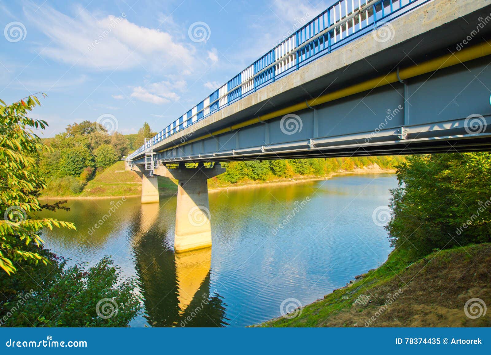 Bridge with river view stock image. Image of detail, building - 78374435