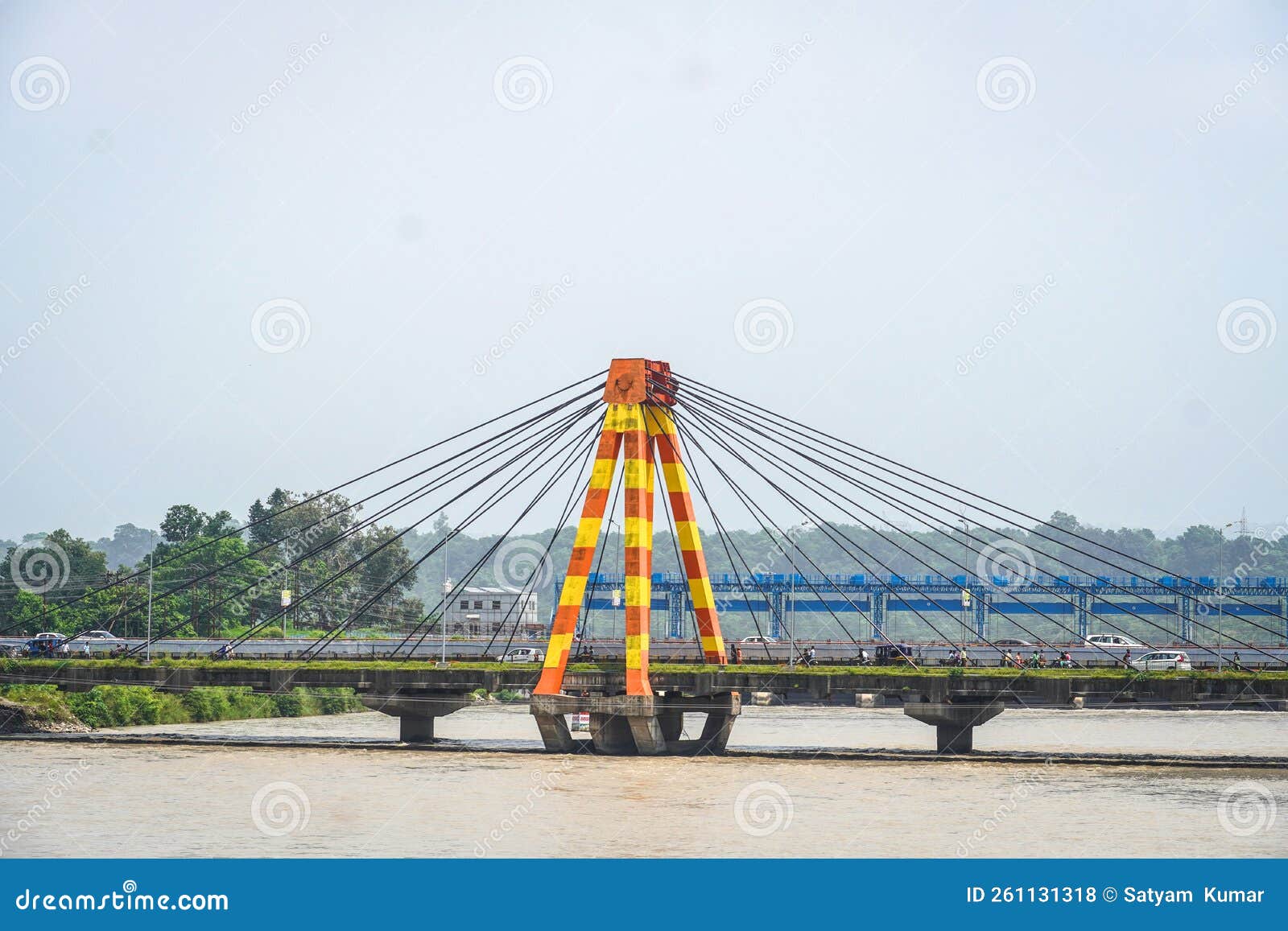 Om Bridge In Haridwar, Uttarakhand India. Om Is A Sacred Sound Of A ...