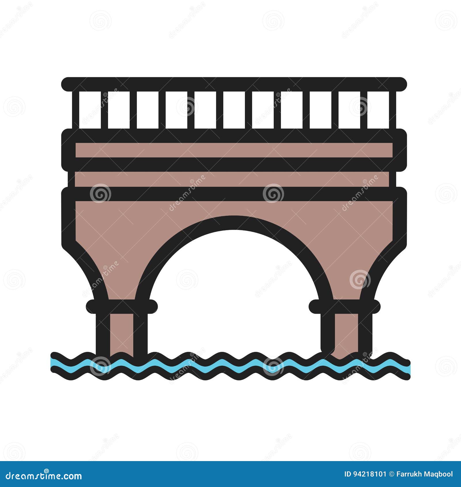 Bridge stock vector. Illustration of road, design, traffic - 94218101