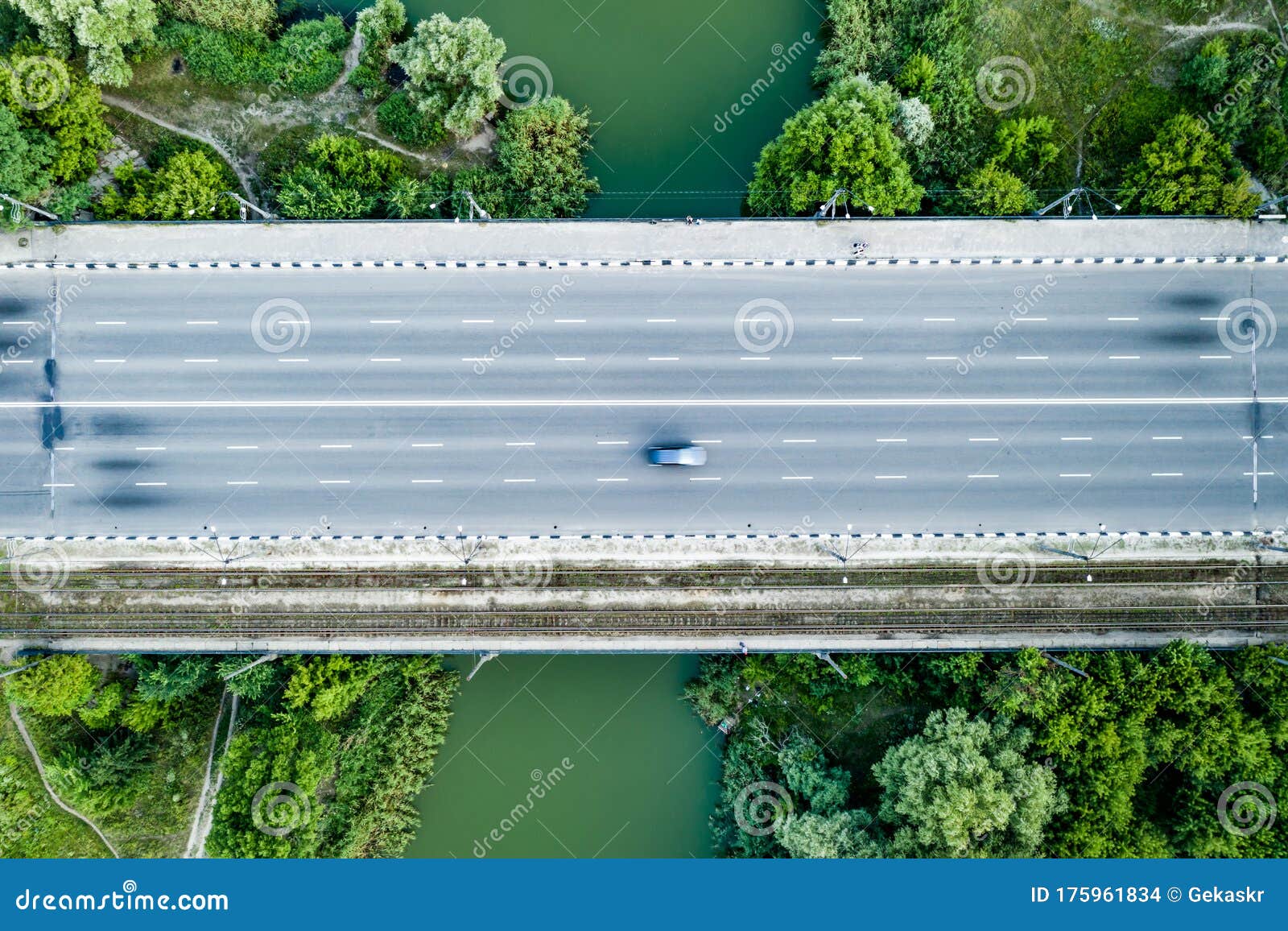 Bridge with Road Over the River Stock Photo - Image of structure, road ...