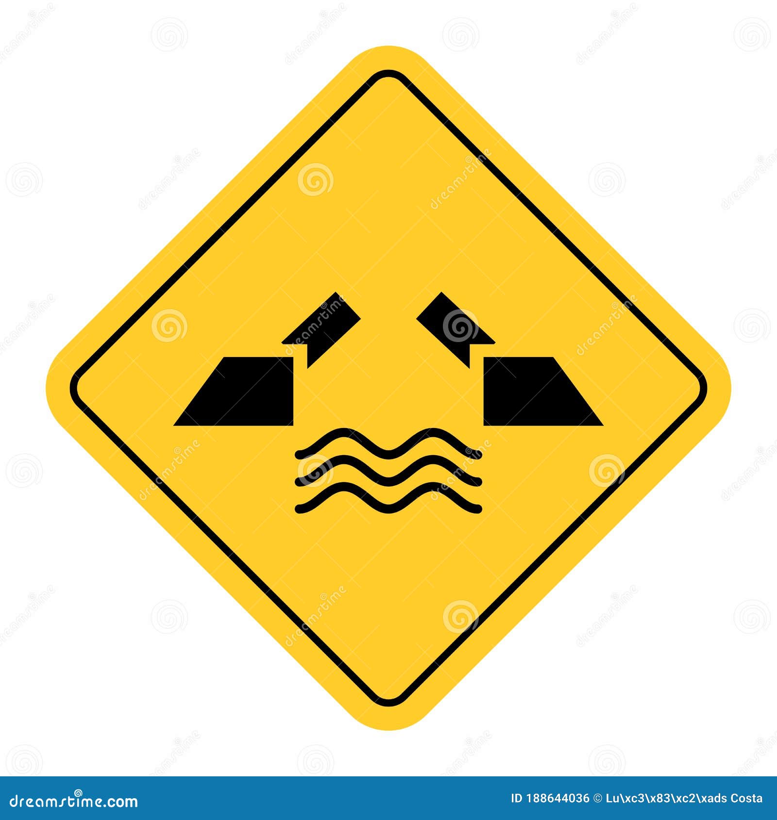 Bridge road sign icon stock illustration. Illustration of black - 188644036