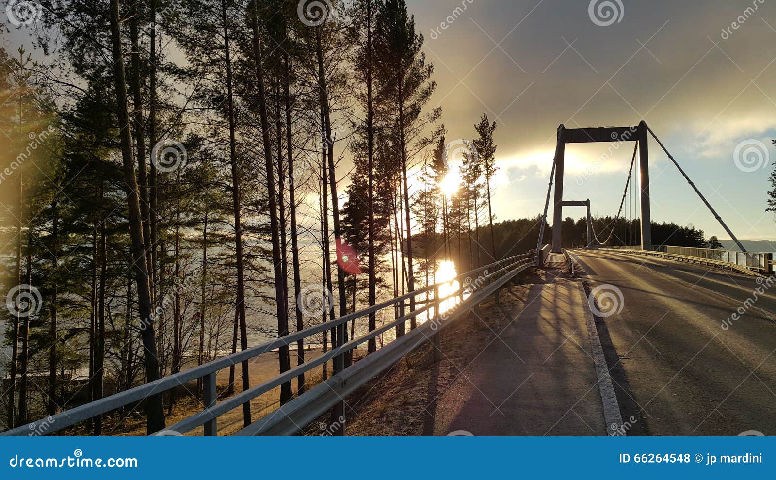 The Bridge on the Road To Sysma Finland Stock Photo - Image of road ...