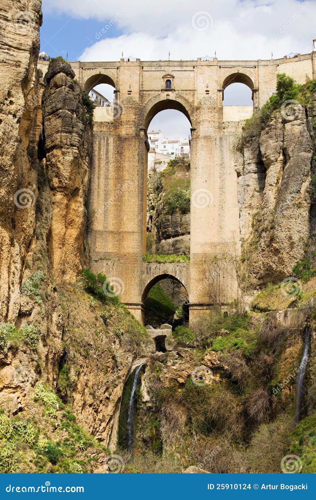 Bridge in Ronda stock photo. Image of slope, heritage - 25910124