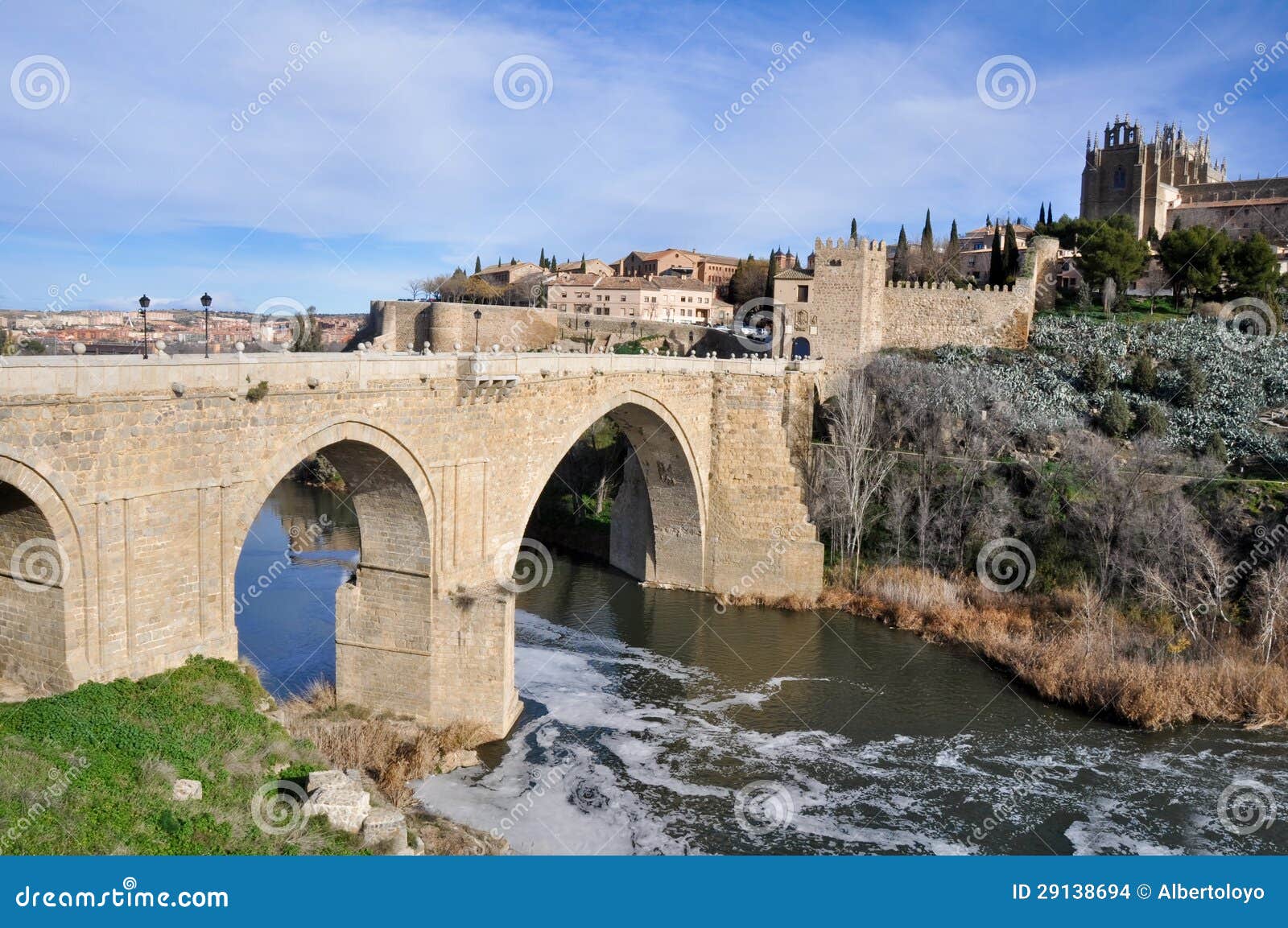 Bridge of San Martin, Toledo (Spain) Stock Photo - Image of martin ...