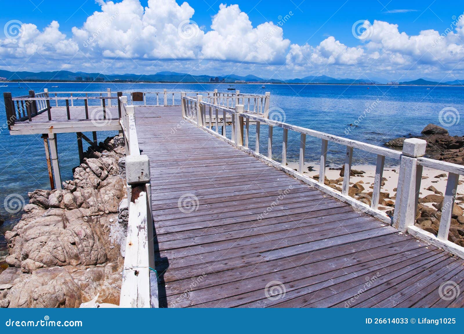 Bridge in the sea stock image. Image of paradise, lagoon - 26614033