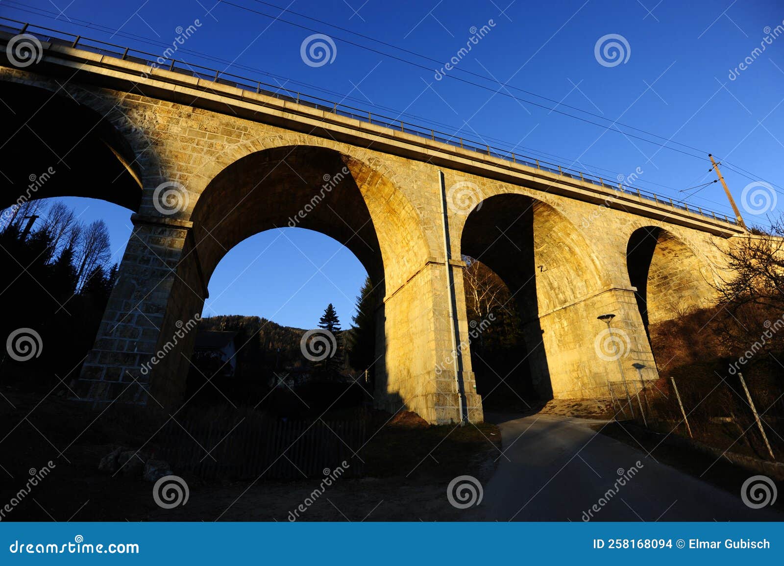 Bridge at the Semmering Railway in Austria, Europe Stock Photo - Image ...