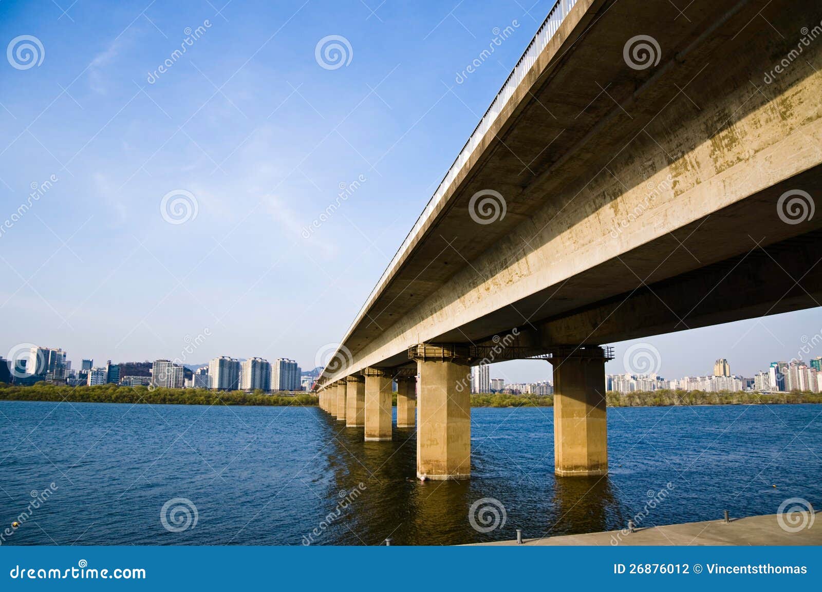 Bridge in Seoul stock photo. Image of setting, highway - 26876012