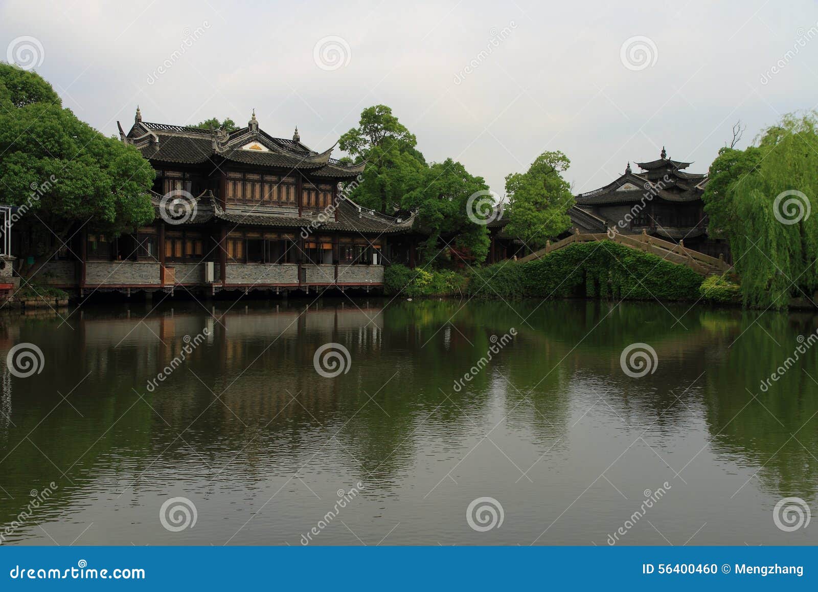 Bridge in Shanghai Water Park Editorial Image - Image of buildings ...