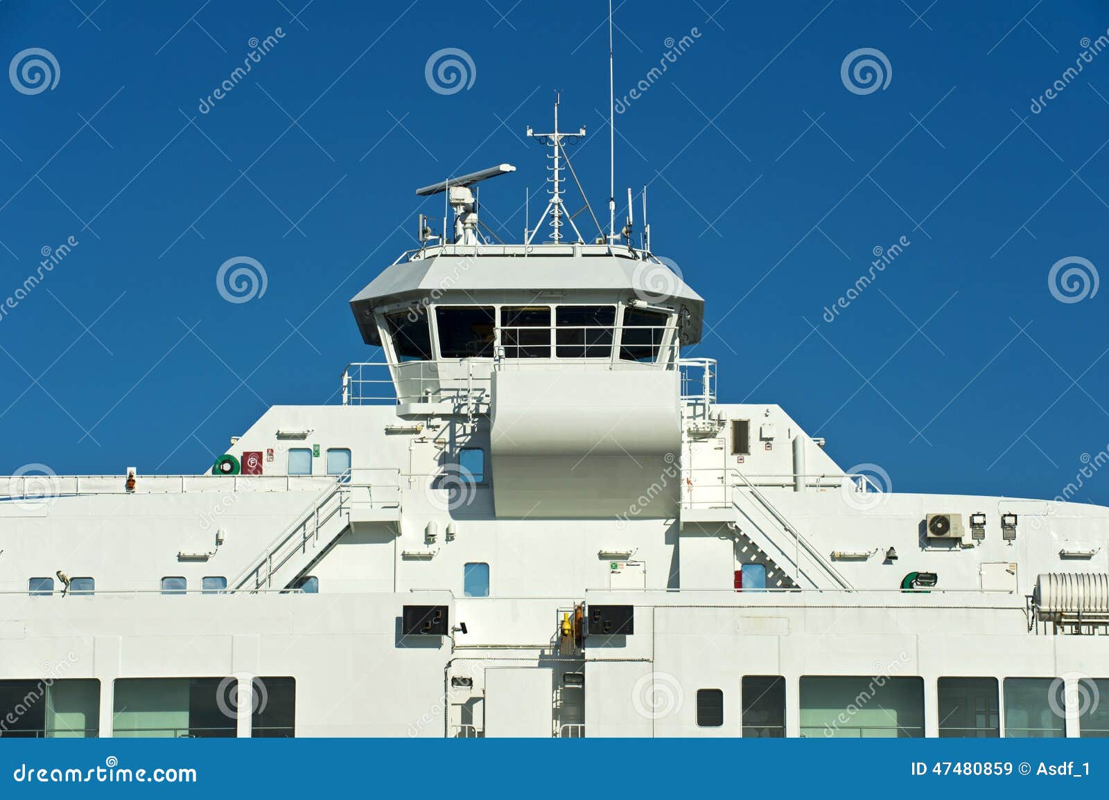 Bridge of a ship stock image. Image of maritime, radar - 47480859
