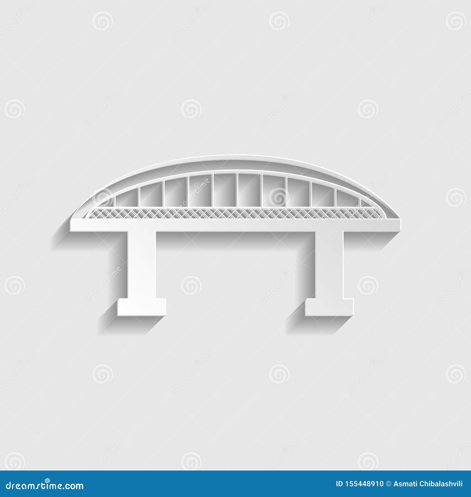 Bridge Sign Icon In Comic Style. Drawbridge Vector Cartoon Illustration ...