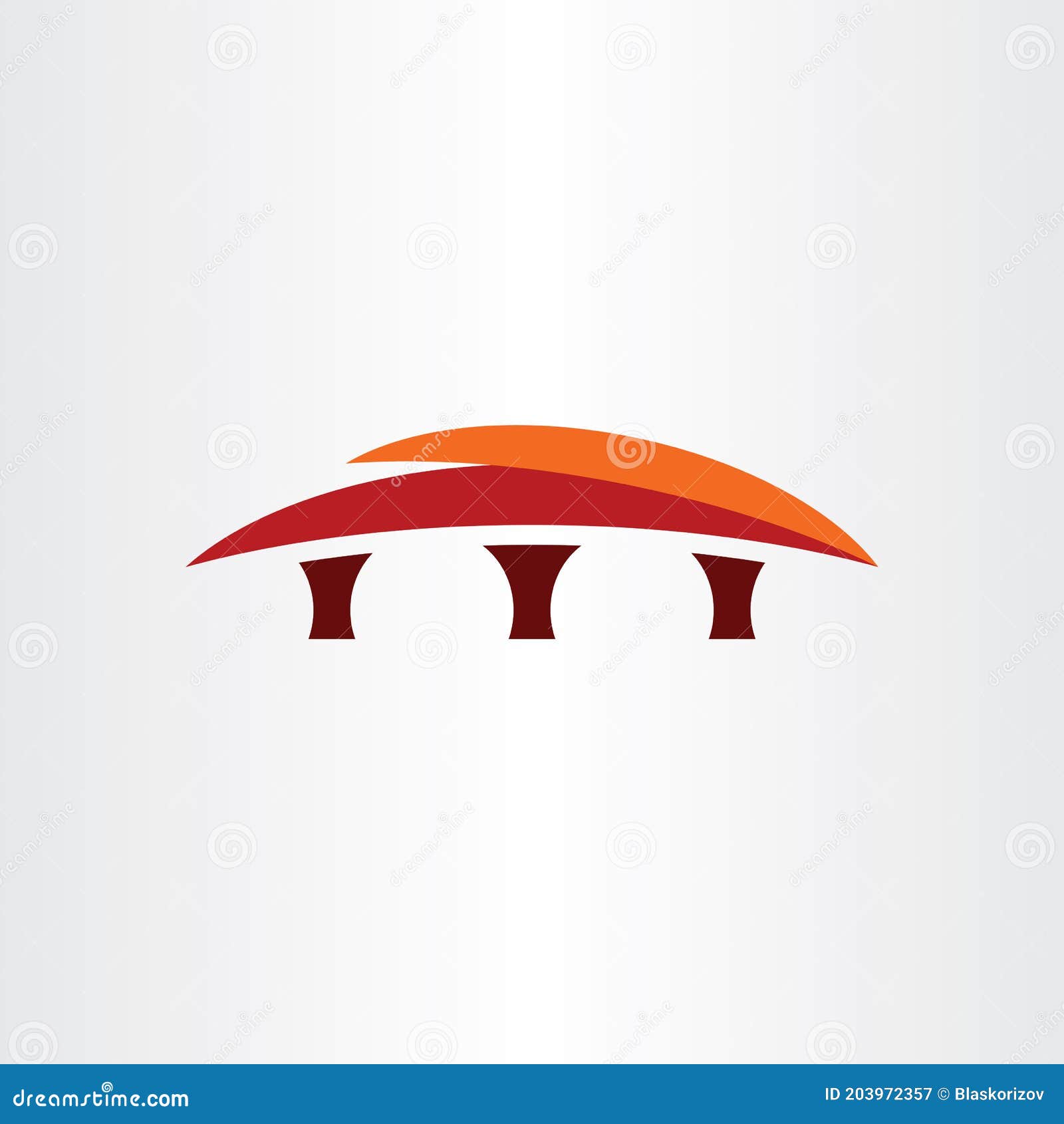 Bridge Sign Icon In Comic Style. Drawbridge Vector Cartoon Illustration ...