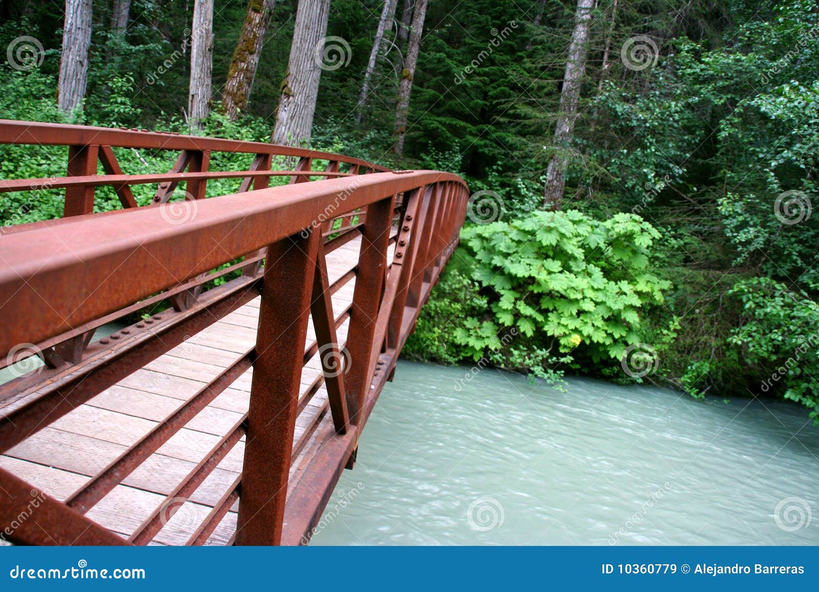 Bridge on the Skagway River, Alaska Stock Image - Image of melting ...