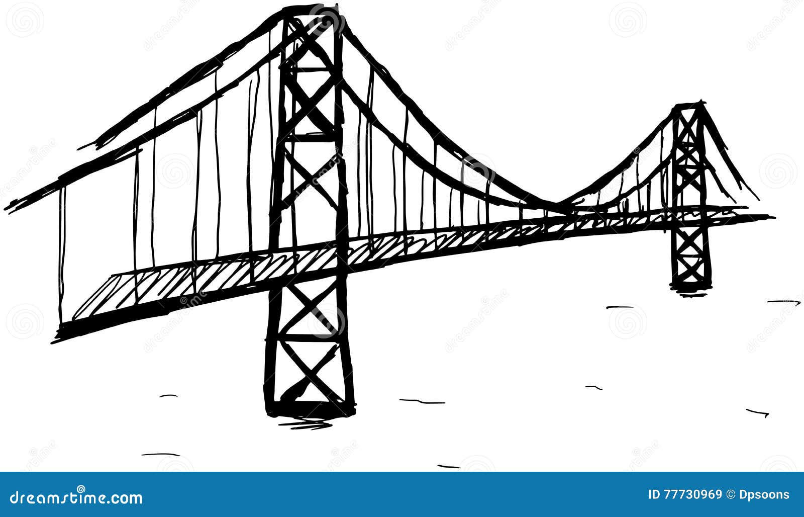 Bridge Cartoon Vector | CartoonDealer.com #77730969