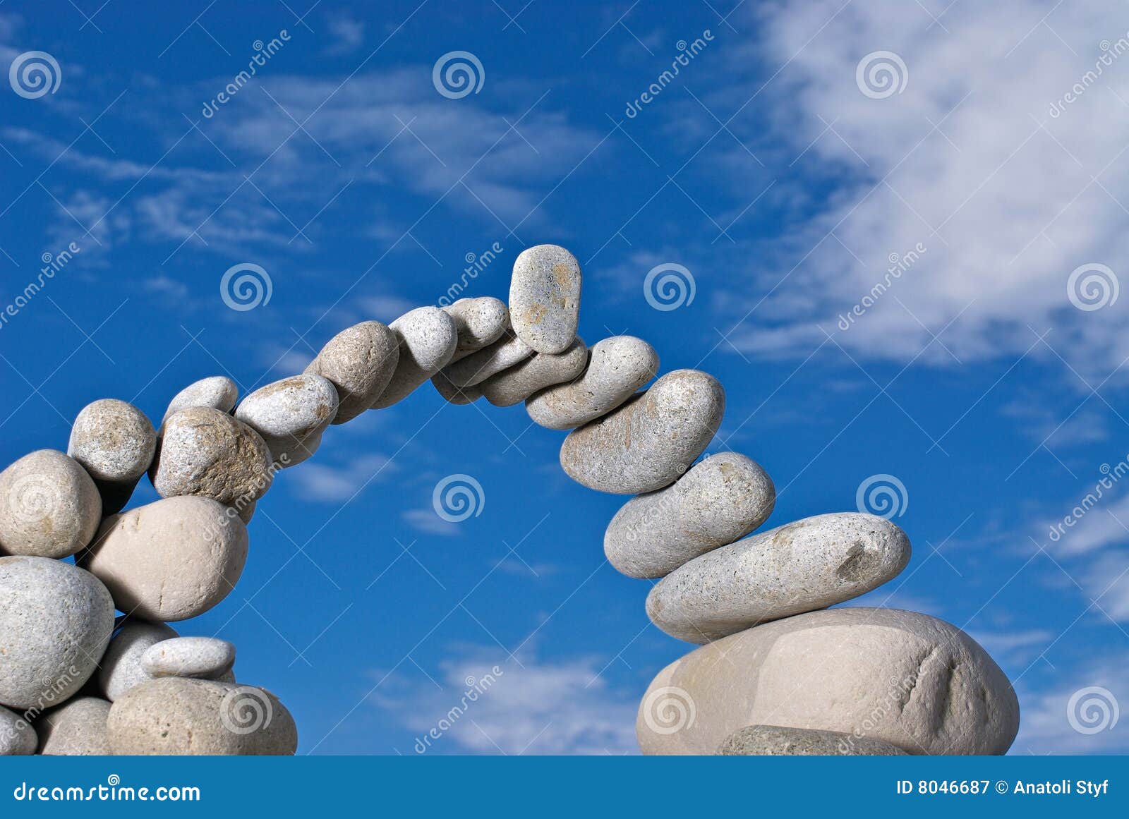 The bridge in the sky stock image. Image of cobblestone - 8046687