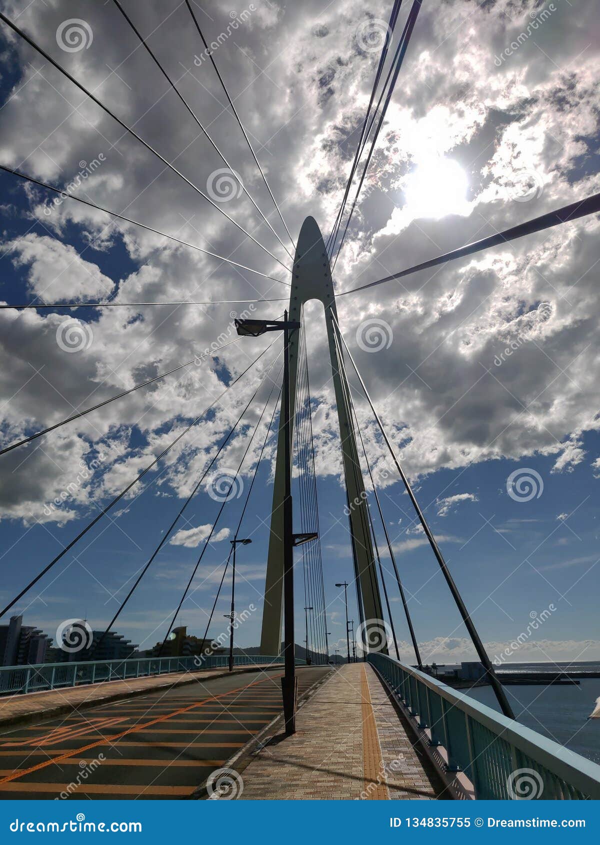 Bridge from the Sky in Japan Stock Image - Image of naruto, ocean ...