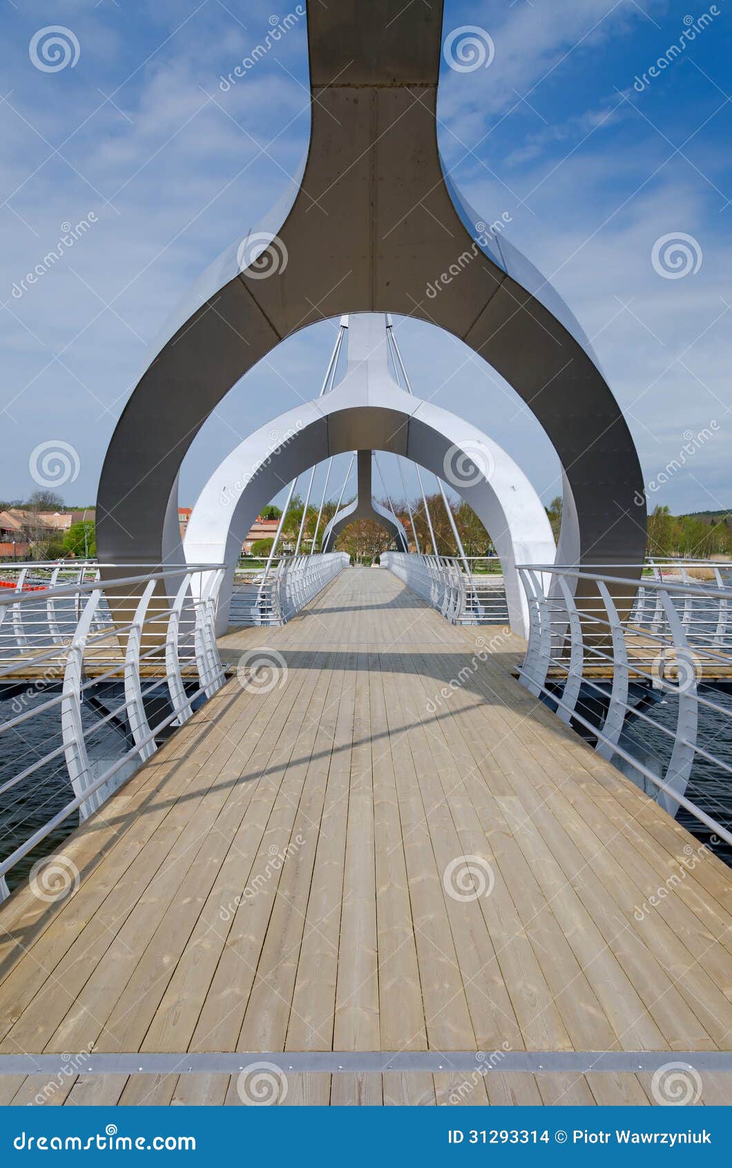 Bridge in Solvesborg stock photo. Image of pedestrian - 31293314