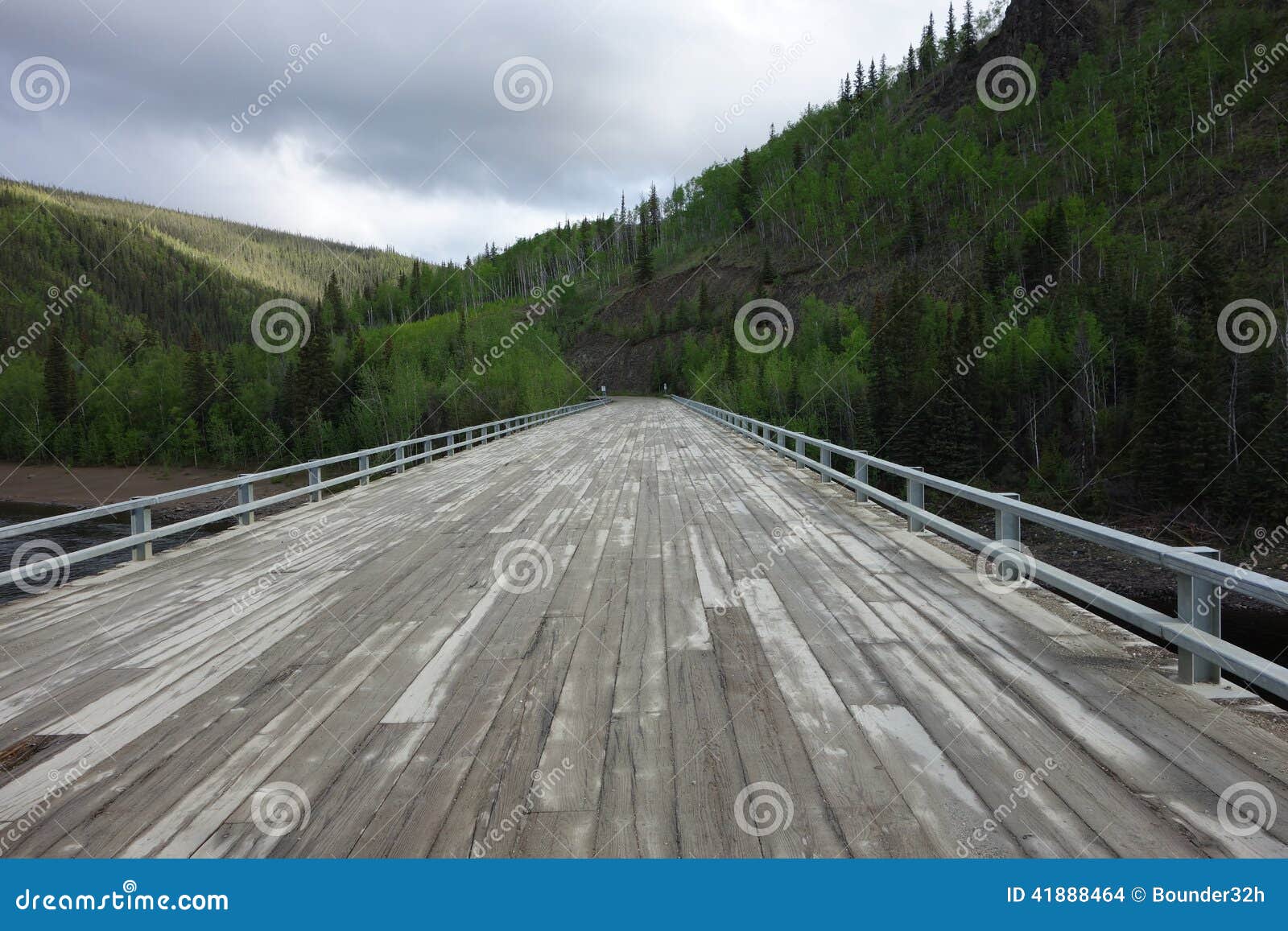 A Bridge Spanning a Large River. Stock Photo - Image of spanning ...
