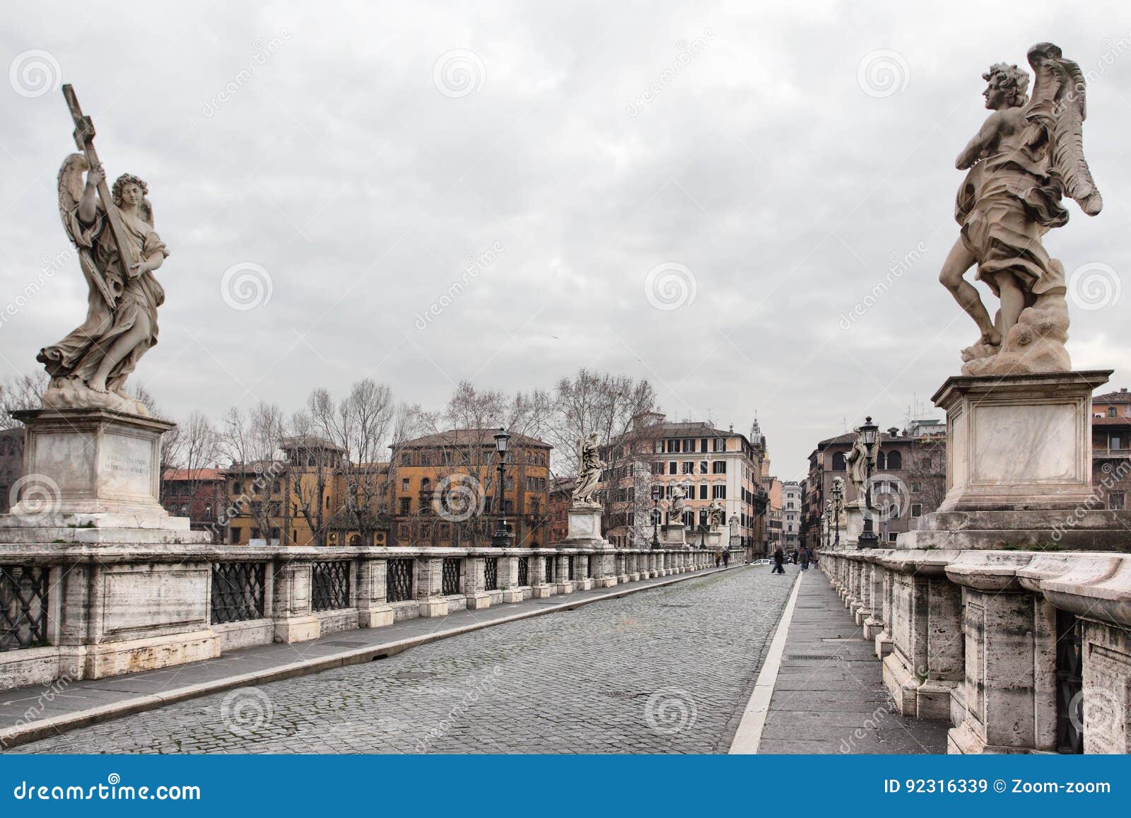 Bridge of St. Angel stock image. Image of culture, roma - 92316339