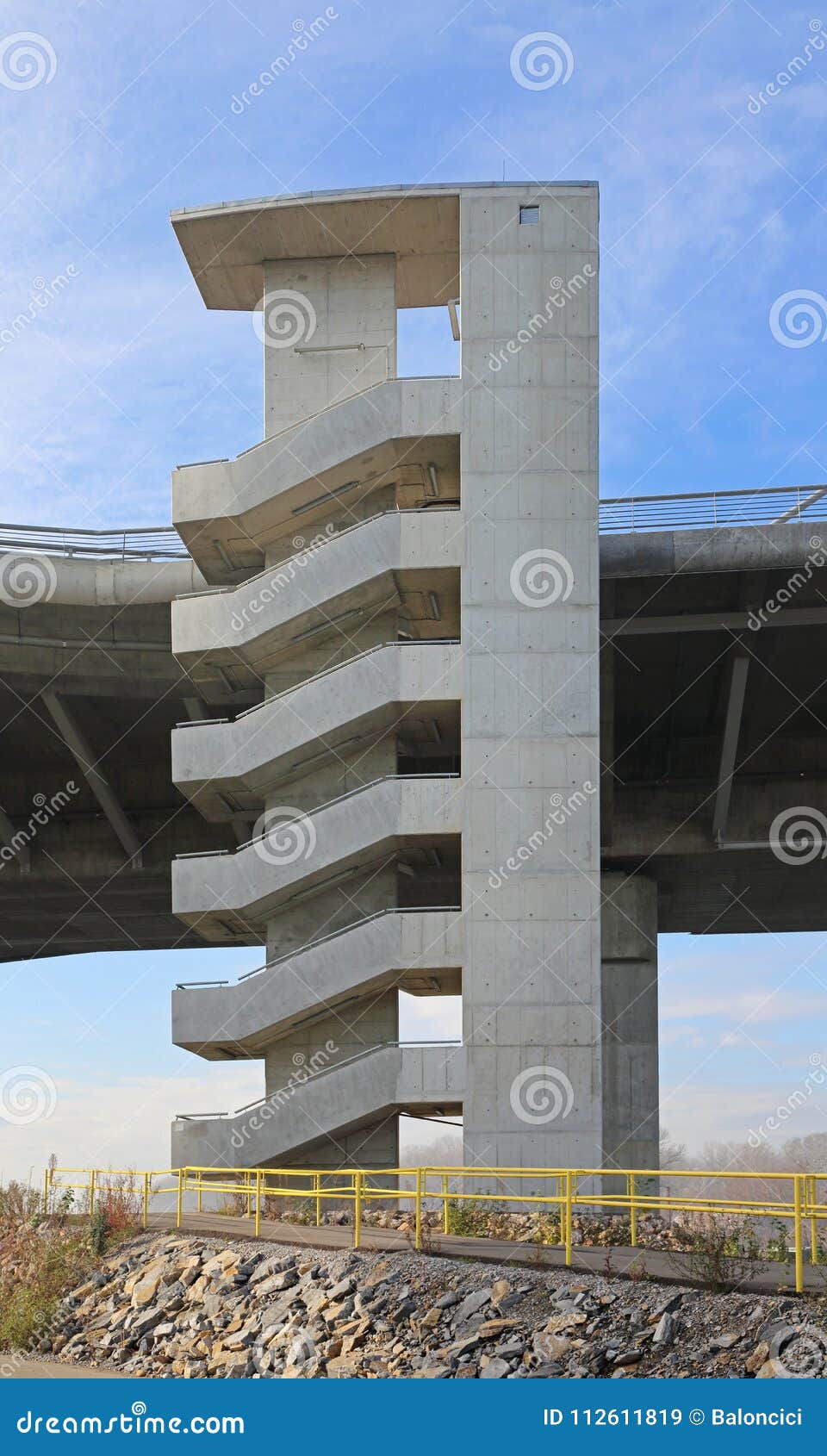 Bridge Stairs stock image. Image of building, exterior - 112611819