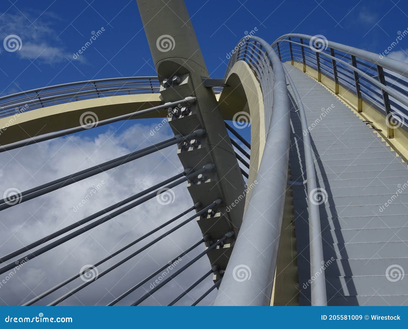 Bridge with Stairs for Passengers during the Daytime Stock Image ...