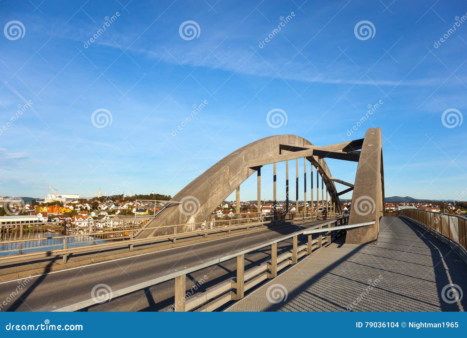 Bridge in Stavanger stock photo. Image of nature, boat - 79036104