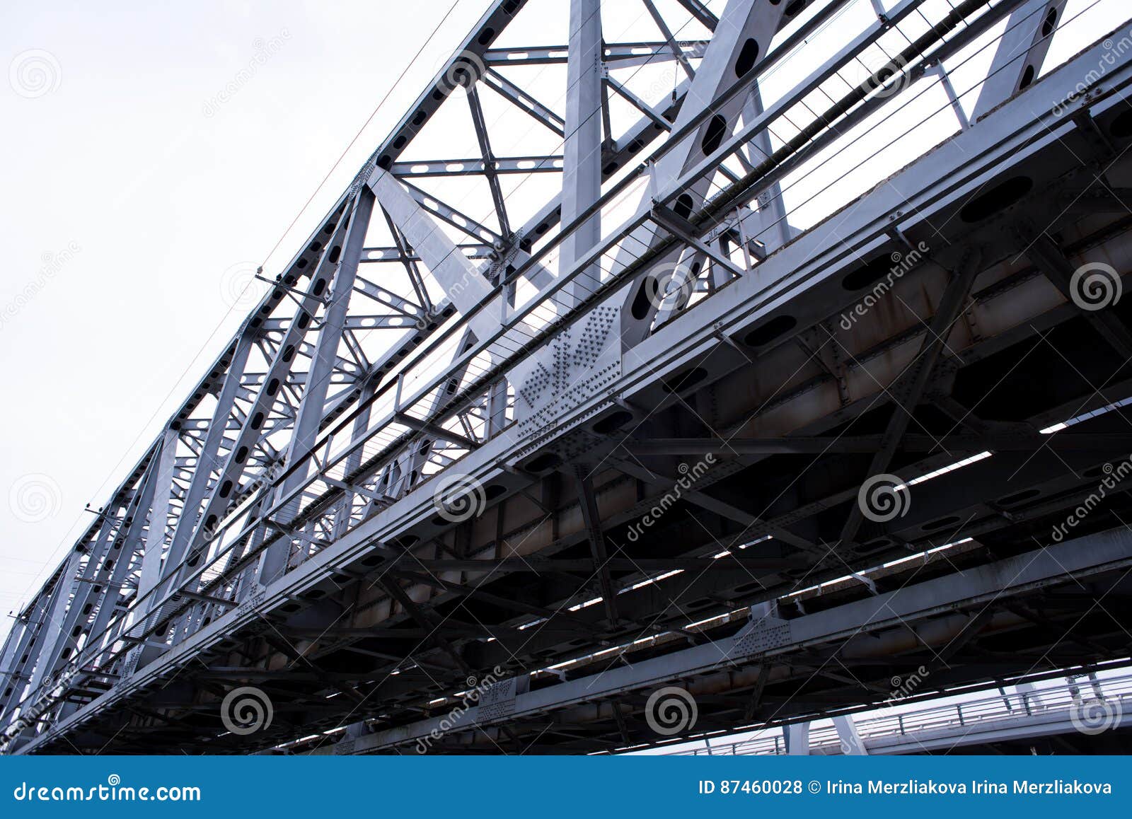 Bridge, Steel Structure Transport Bridge. Stock Photo - Image of ...