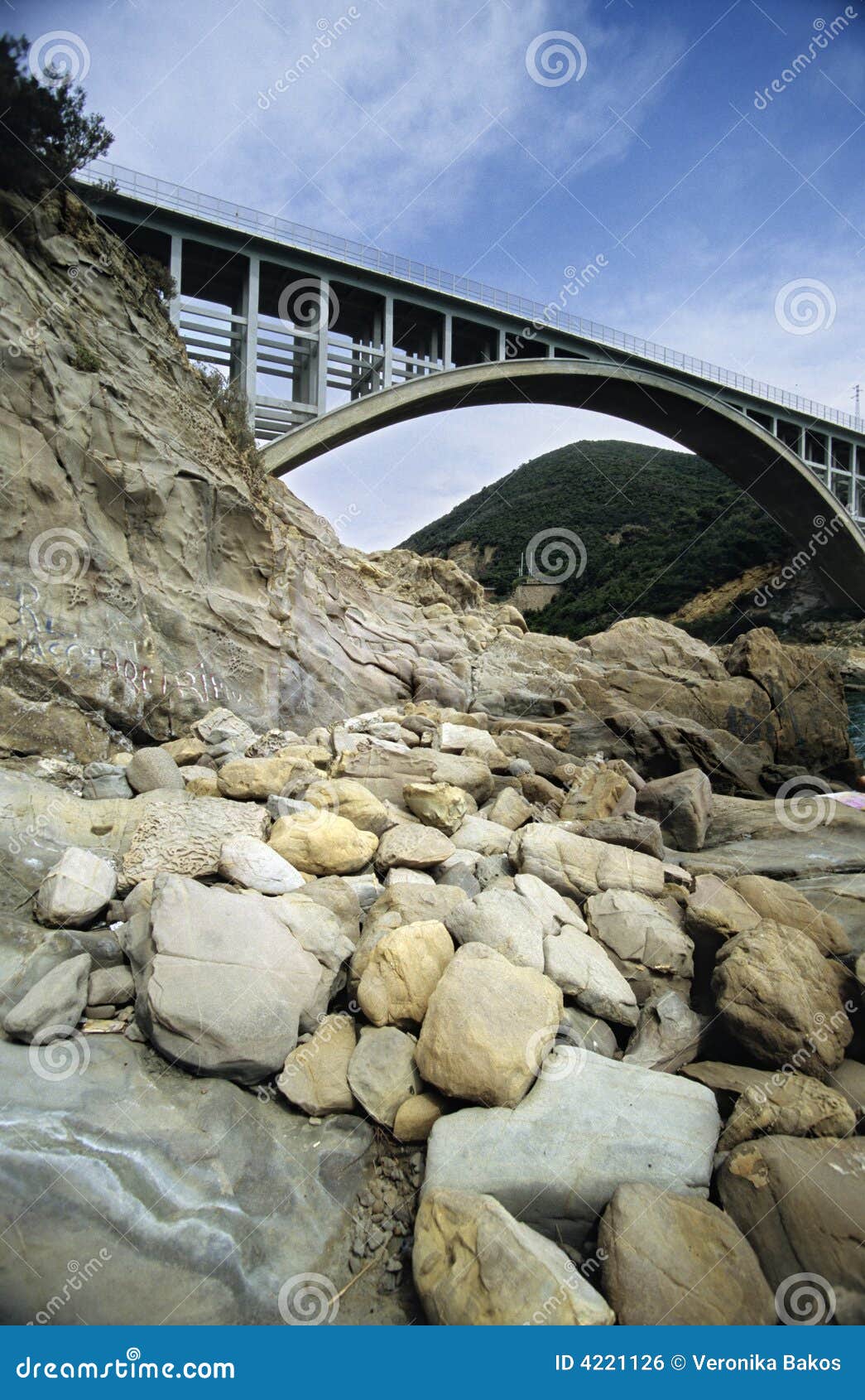 Bridge with stones stock photo. Image of stone, rock, livorno - 4221126