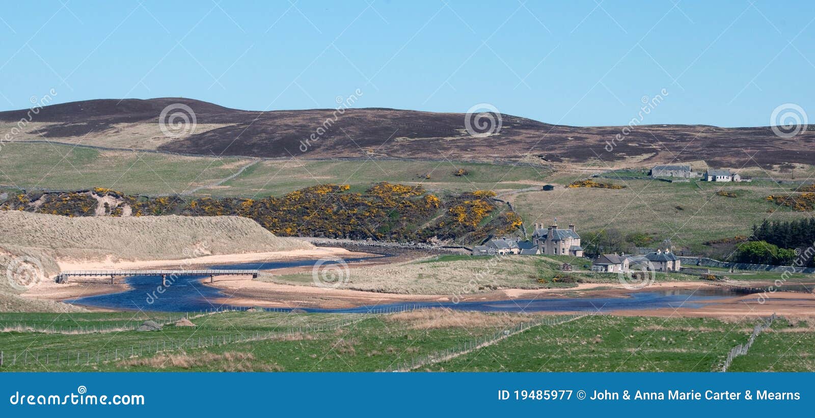 The Bridge at Strath Halladale Stock Image - Image of landscape, land ...