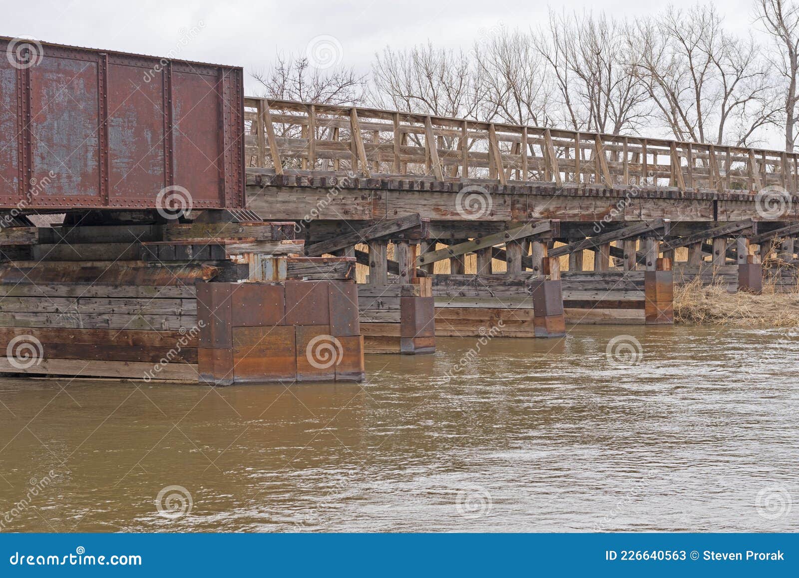 Bridge Structures Designed To Protect the Support Piers Stock Image ...