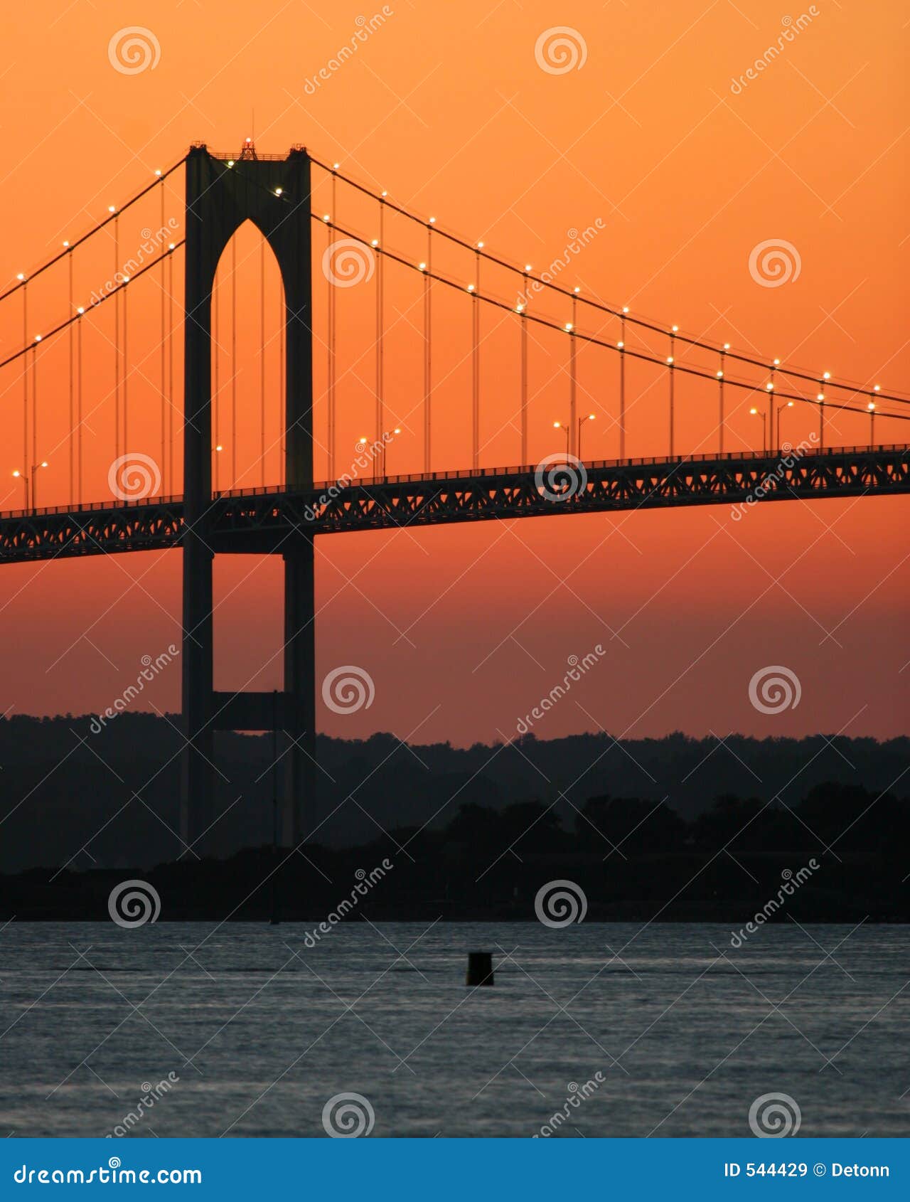 Bridge Sunset stock image. Image of sunset, traffic, island - 544429