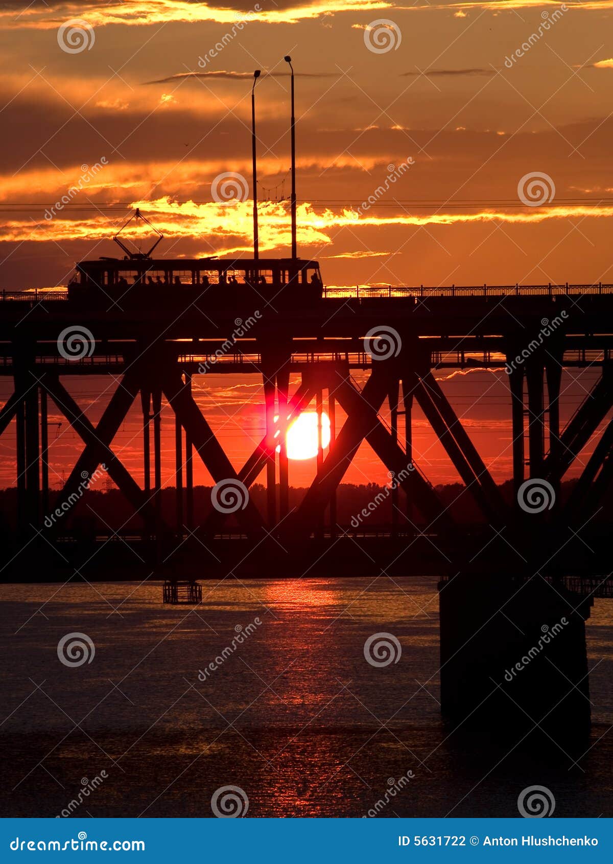 Bridge in sunset stock photo. Image of scene, generic - 5631722