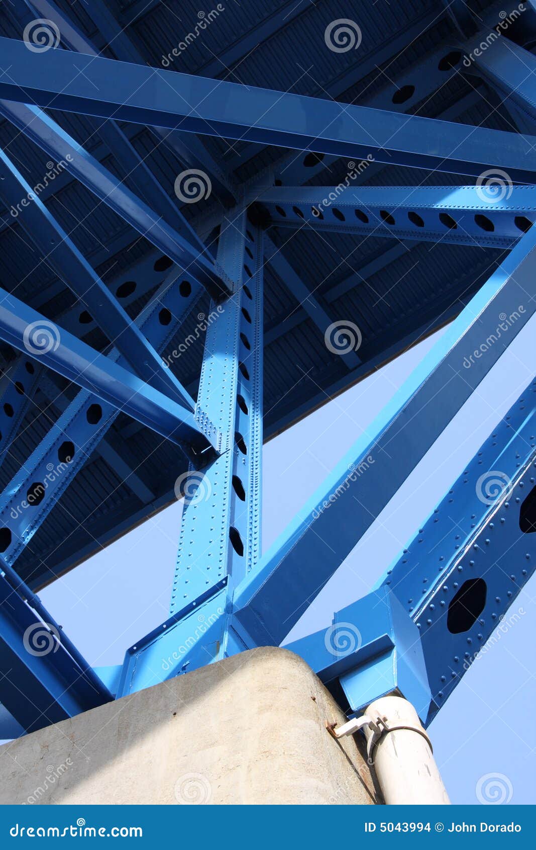 Bridge support beams stock photo. Image of strength, span - 5043994