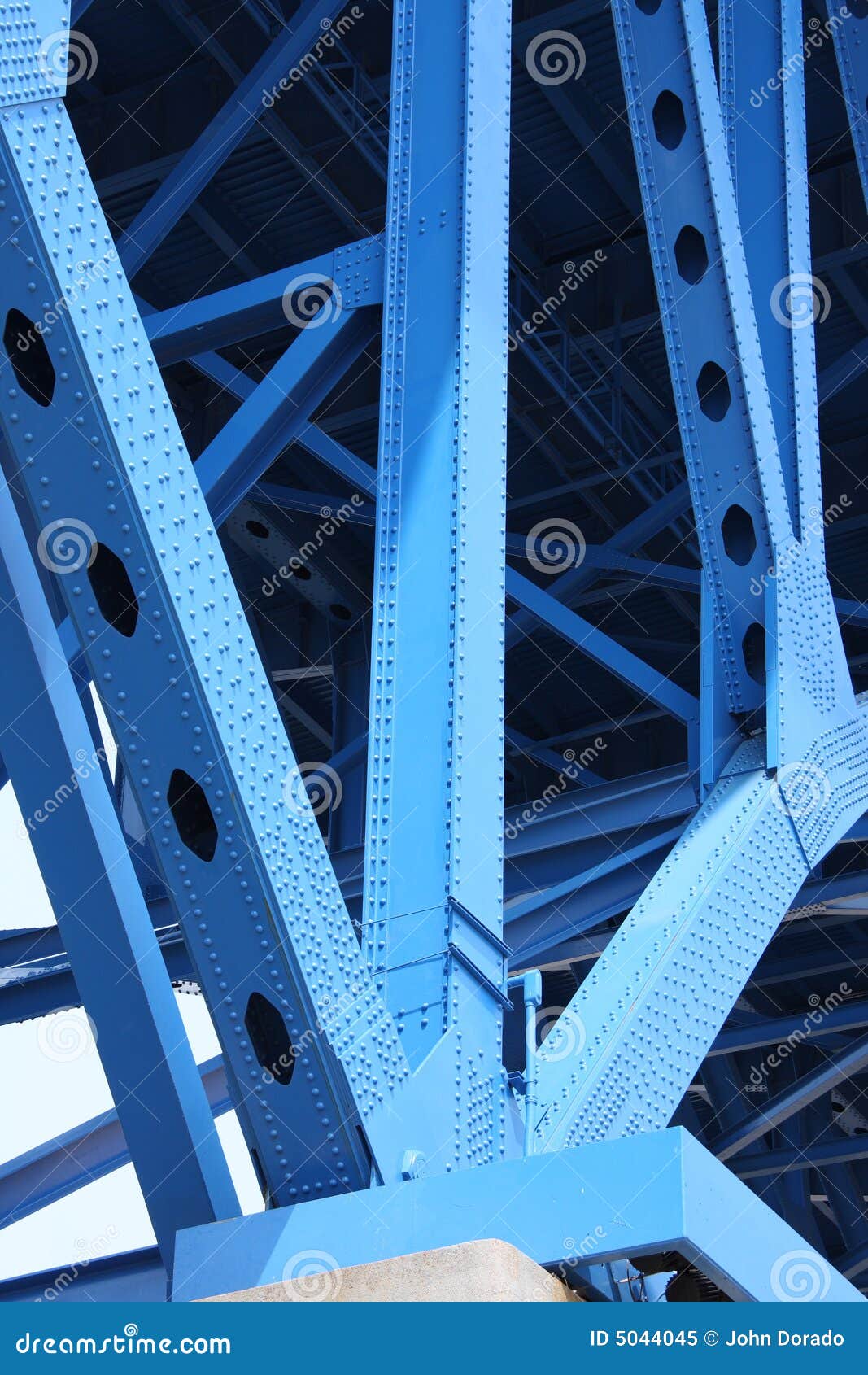 Bridge support beams stock image. Image of cast, frame - 5044045