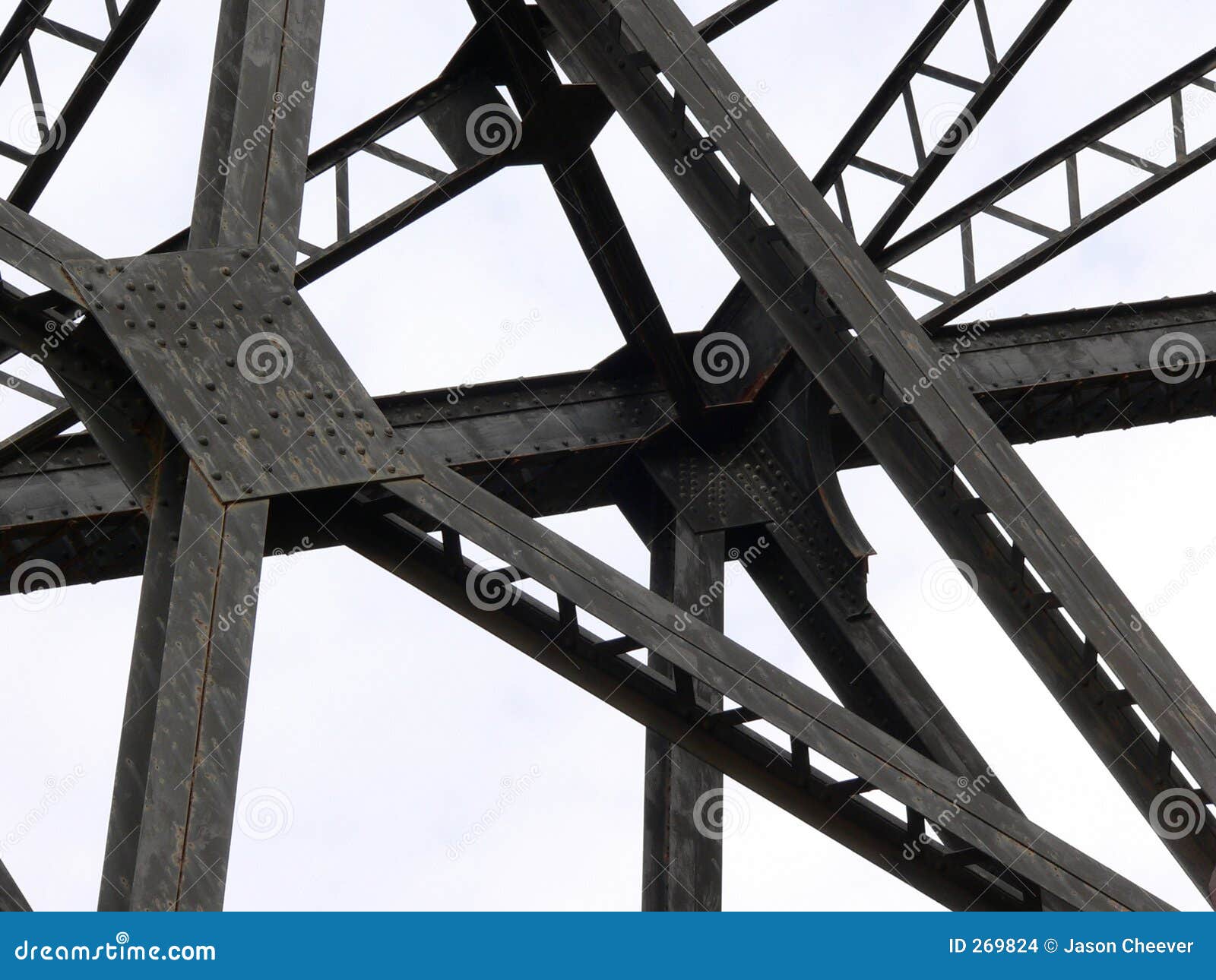 Bridge Supports stock photo. Image of steel, stout, strong - 269824