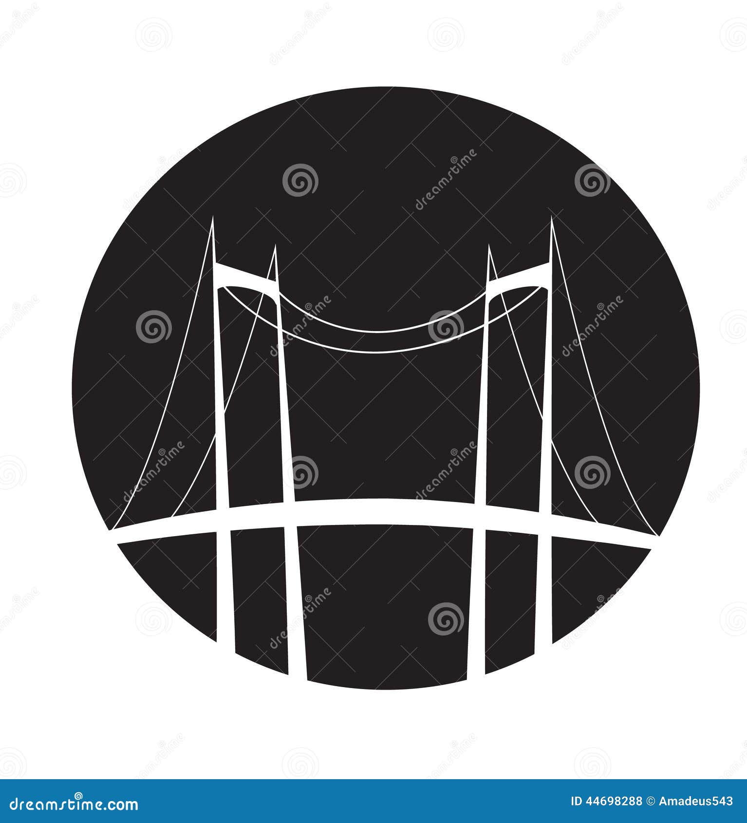 Bridge Symbol Stock Vector - Image: 44698288