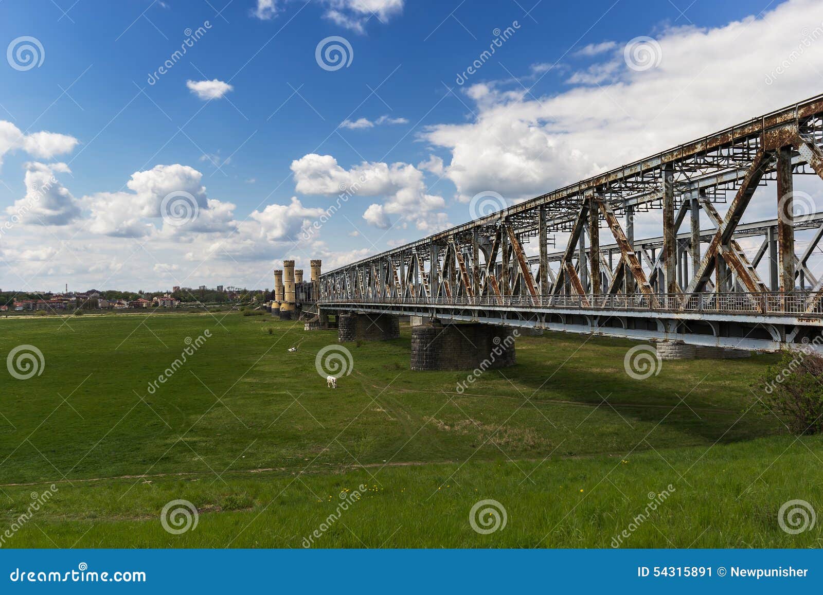 The bridge in Tczew stock image. Image of rust, construction - 54315891