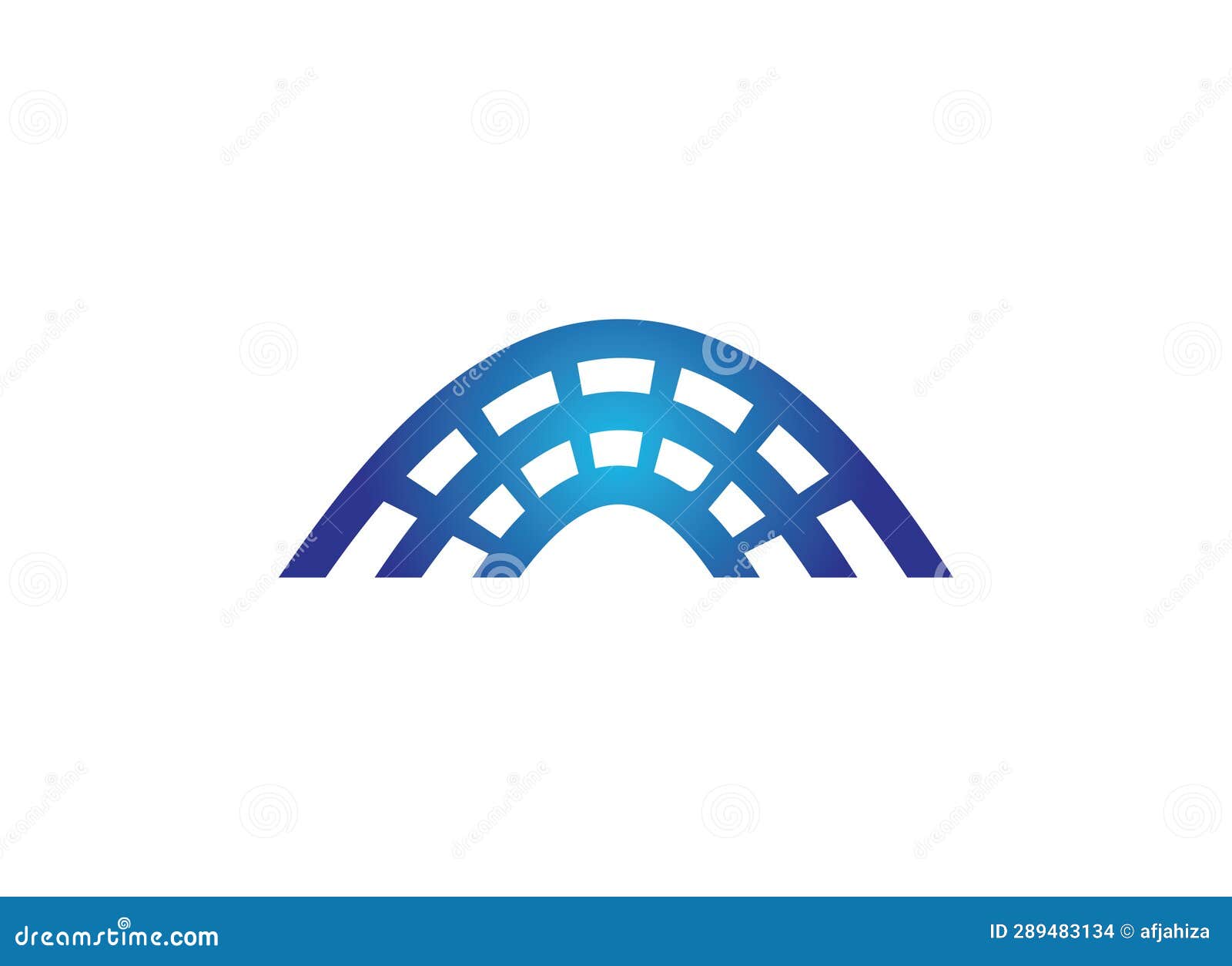 Bridge tech logo curve net stock vector. Illustration of religion ...